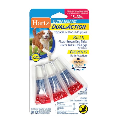 Hartz UltraGuard Dual Action Liquid Dog Flea and Tick Drops 0.066 oz 32700156497 | Zoro